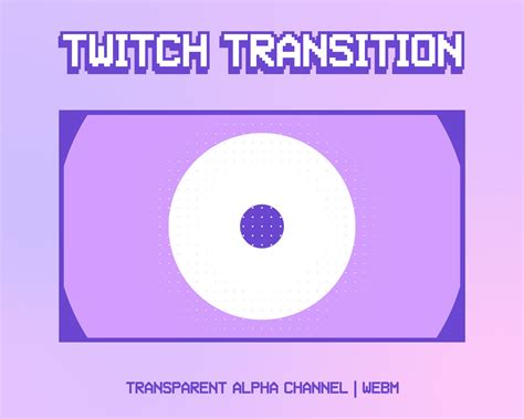 Twitch Transition Pink Circle Twitch Stinger Transition Animated