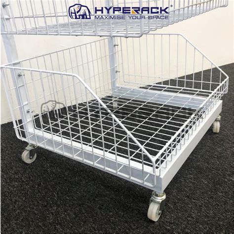 Hyperack ™️ Basket Stand 4 Layer With Wheel H52″x D21″x L22″ Hyperack