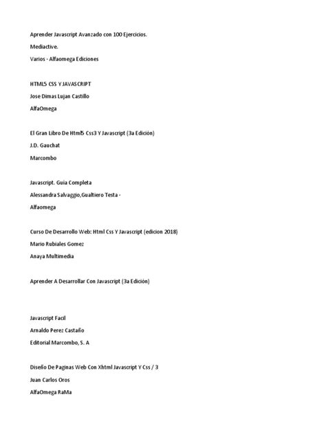 Libros De Javascript Pdf