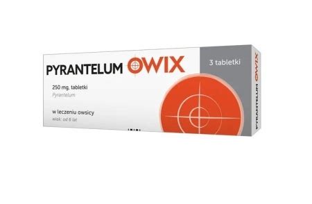 Pyrantelum Owix 250 mg tabletki 3 tabl blist Pasożyty Układ pokarmowy Zdrowie