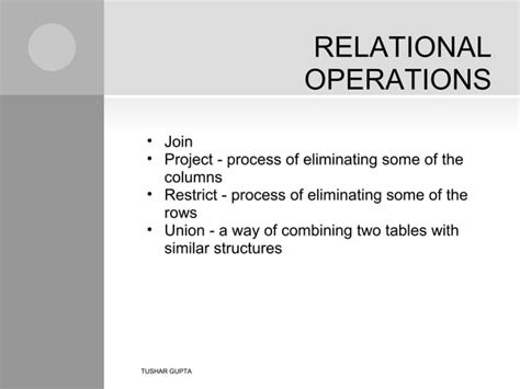 presentation on dbms relational calculus ppt databases computer