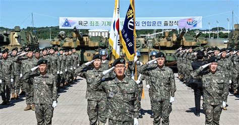 육군 최초 기계화부대 해외 연합훈련 출정식