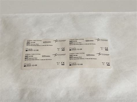 New Pioneer Box Of 5 Sternal Cable System 400 689 Exp 2022 12 B4 400 689 Sternal Cable System