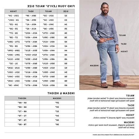 Levi Short Sizes Chart Levi Shorts Size Guide