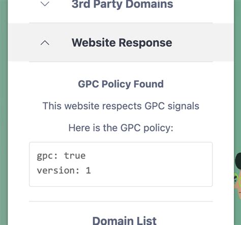 Add Functionality To Analyze And Display The Content Of Well Known