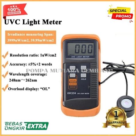 Jual Uv C Meter Uvc254 Uvc Ultraviolet Detector Tester Uvc 254 Light