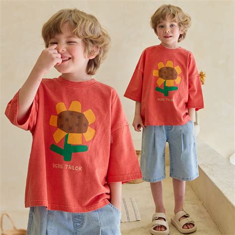 해바라기 피그먼트 티셔츠 감도 깊은 취향 셀렉트샵 29cm