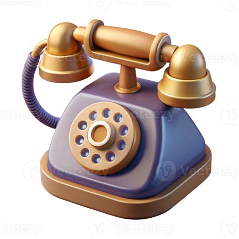 Spectacular Unparalleled Concept Art Style Hyper Specific Isolated Cutout Of A Vintage Rotary