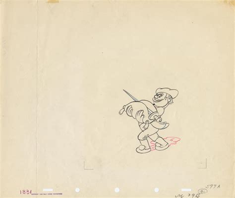 Bonhams Two Walt Disney Animation Drawings From Ferdinand The Bull