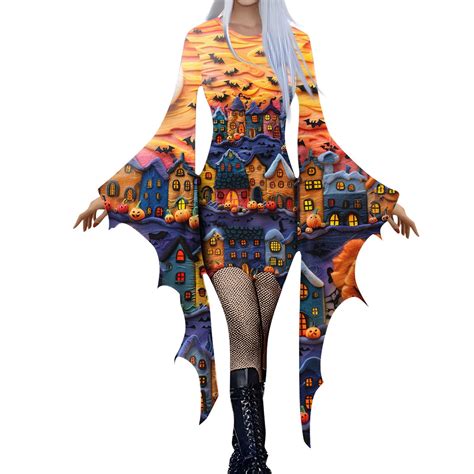 Halloween Dresses For Women 2024 Witch Costume Steampunk Gothic Clothes