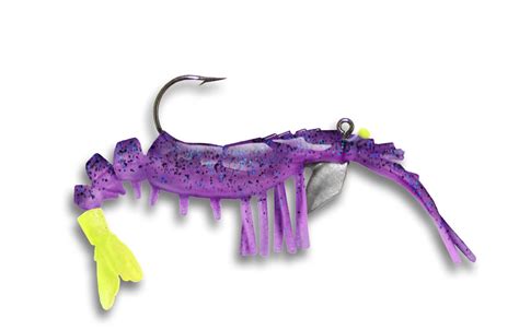 31 Vudu Shrimp Purplechart Tail 4 Inch 14 Oz 2pk