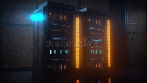 Mainframe Computer Server Stock Illustration Illustration Of Digital