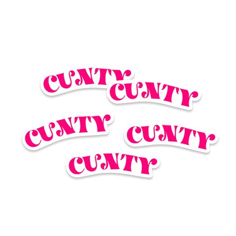 Offensive Cunty Sticker