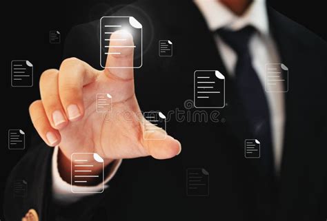 Duplicate Files And Entries Concept With Man Touching Similar Files