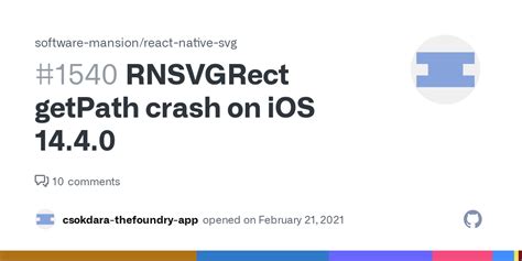 Rnsvgrect Getpath Crash On Ios 1440 · Issue 1540 · Software Mansion