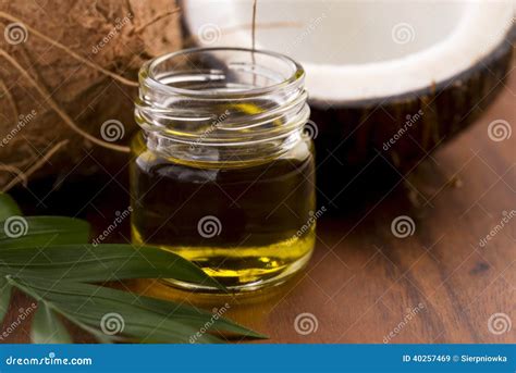 Kokosowy I Kokosowy Olej Obraz Stock Obraz Złożonej Z Detoxification