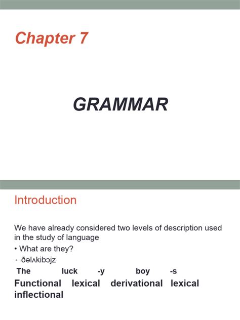 Chapter 7 Grammarpptx Pdf Grammatical Gender Part Of Speech