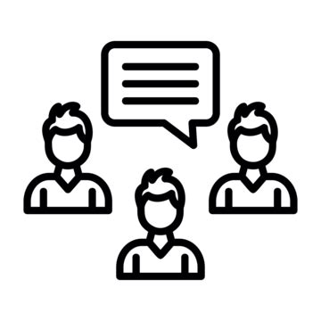 Communication Line Icon Vector, Communication Icon, Chat, Comments PNG ...