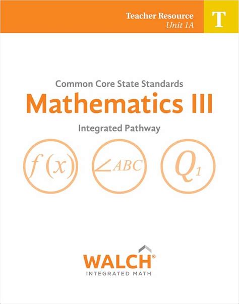 Ccss Math Iii Bw Walch