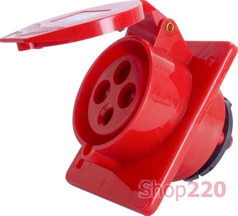 p012013 ENEXT e.socket.pro.4.32.wall Силовая встраиваемая розетка 4п ...