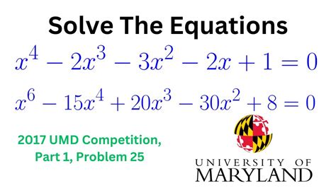 Solve Polynomial Equations Youtube