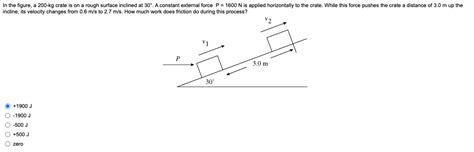 solved in the figure a 200 kg crate is on a rough surface