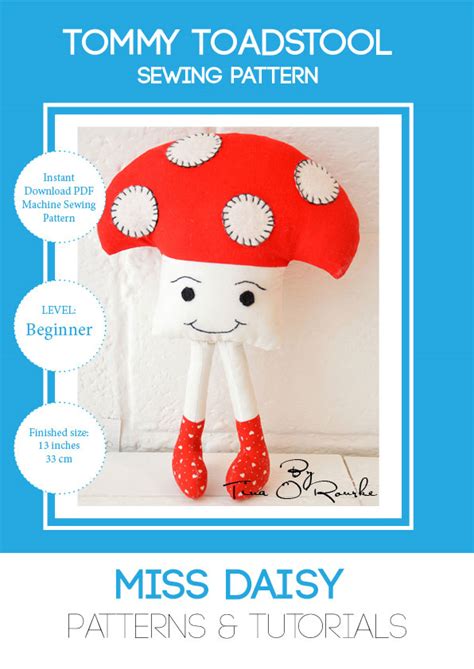 Tommy Toadstool Sewing Pattern Miss Daisy Patterns
