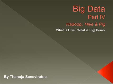 Big Data Part Iv Ppt