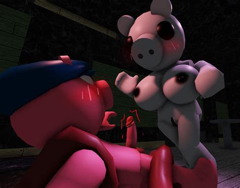 Rule 34 3d Blush Breasts Cap Duo Female Georgie Piggy Grey Skin