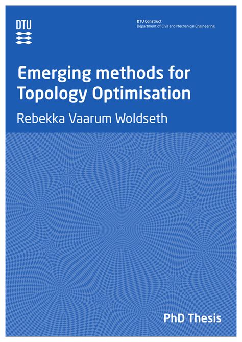 Pdf Emerging Methods For Topology Optimisation