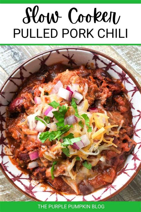 Slow Cooker Spicy Pulled Pork Chili Recipe