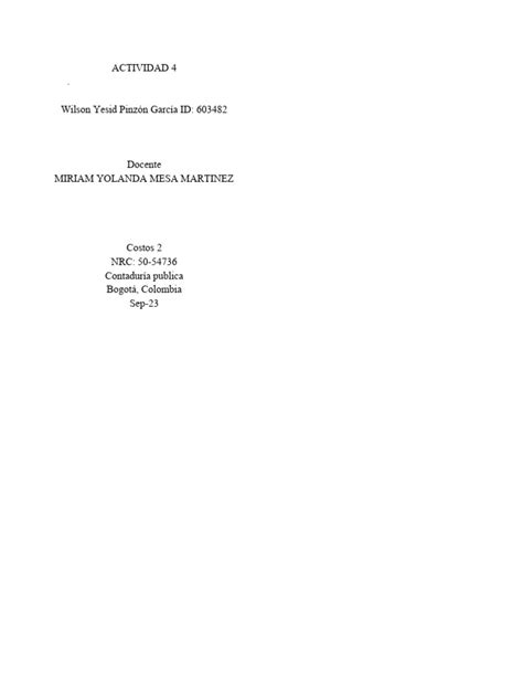 Act 4 Cost 2 Pdf Inventario Business