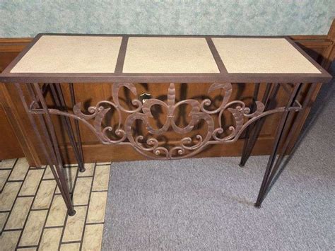 Wrought Iron Entryway Table Auction Ohio