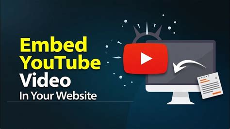 🎥 How To Embed A Youtube Video In Your Website Step By Step Tutorial