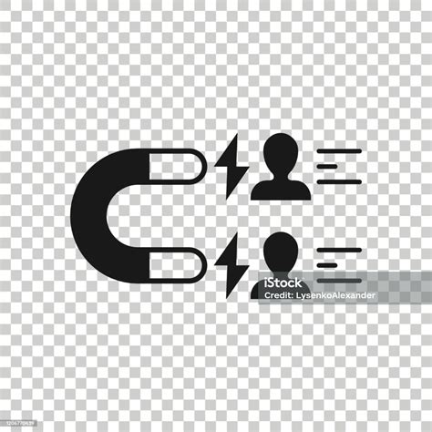 平面樣式中的引線轉換圖示在白色隔離背景上吸引向量插圖磁鐵業務理念向量圖形及更多鉛圖片 鉛 圖示 磁石 Istock