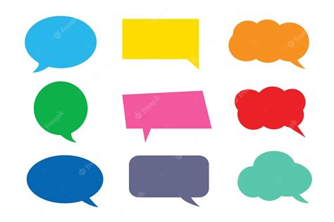 Premium Vector Callout Text Icons Set On White Background Vector