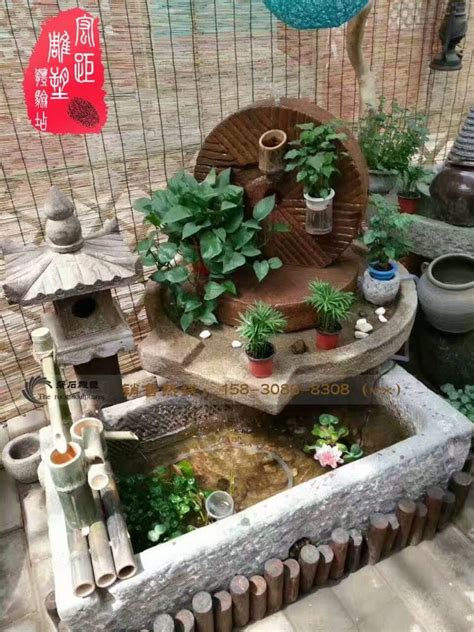 石槽养花 石槽养莲 石槽养鱼 大山谷图库