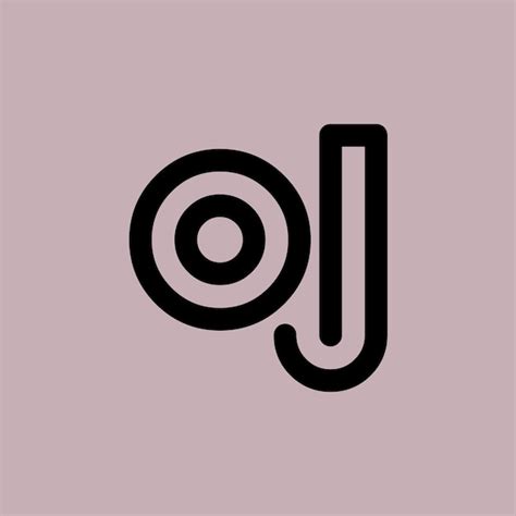 Premium Vector Bold Abstract Oj Logo Mark Modern Icon