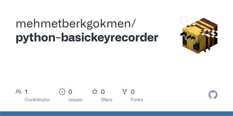 Github Mehmetberkgokmen Python Basickeyrecorder