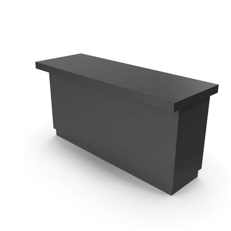 Black Minimal Counter Bar With Black Stone Top PNG Images PSDs For
