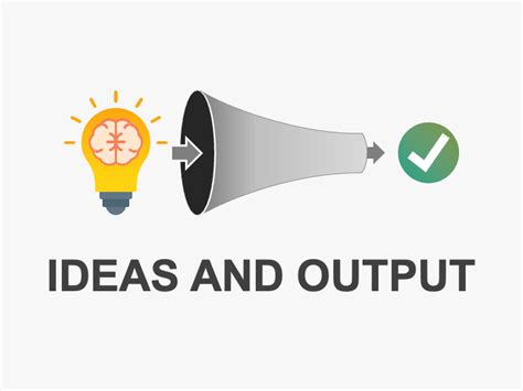 Ideas And Output PowerPoint And Google Slides Template PPT Slides