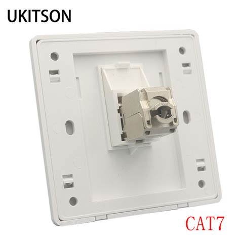 1 Port Cat7 Rj45 Wall Panel Cat 7 Lan Interface Socket For 10g Network Plug Th