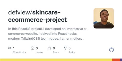 github defview skincare ecommerce project in this reactjs project i