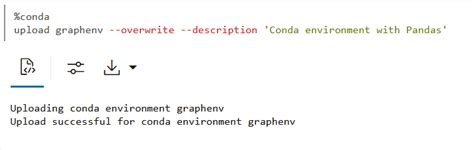 create and publish a conda environment