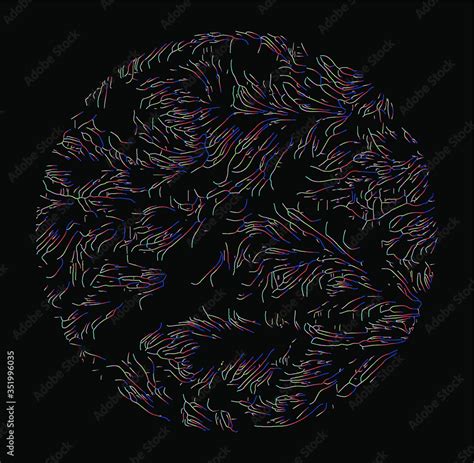 generative art with random perlin noise visualization conceptual image