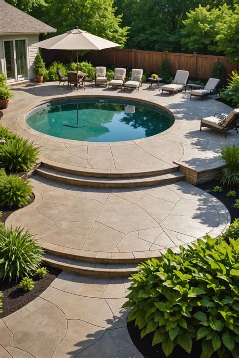 20 Stunning Round Pool Deck Ideas Youll Love Toolz Geek