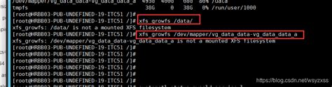 Xfsgrowfs Data Is Not A Mounted Xfs Filesystem Csdn博客
