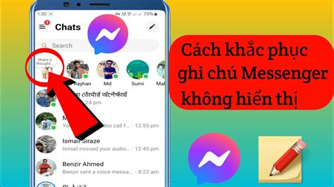 Cách Sửa Lỗi Tính Năng Ghi Chú Không Hiển Thị Trên Messenger Tính