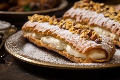 Premium Photo Traditional Sicilian Pastry Cannoli Siciliani Sicily Italy