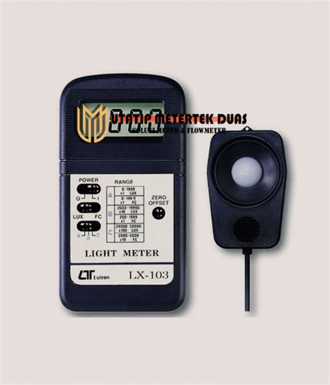 Lutron Lx 103 Light Meter Lux Meter Utatip Metertek Duas